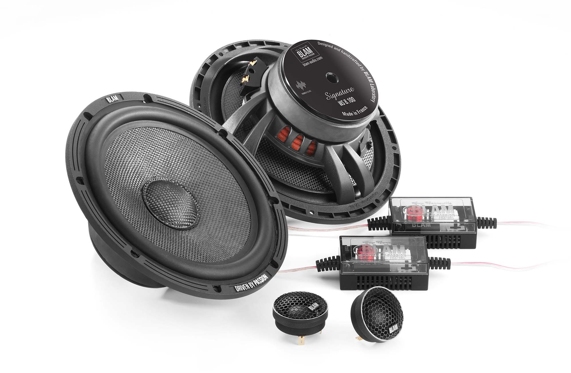 BLAM Signature | S200.100 - Two-way 8" Car Audio Component Speaker Set ...