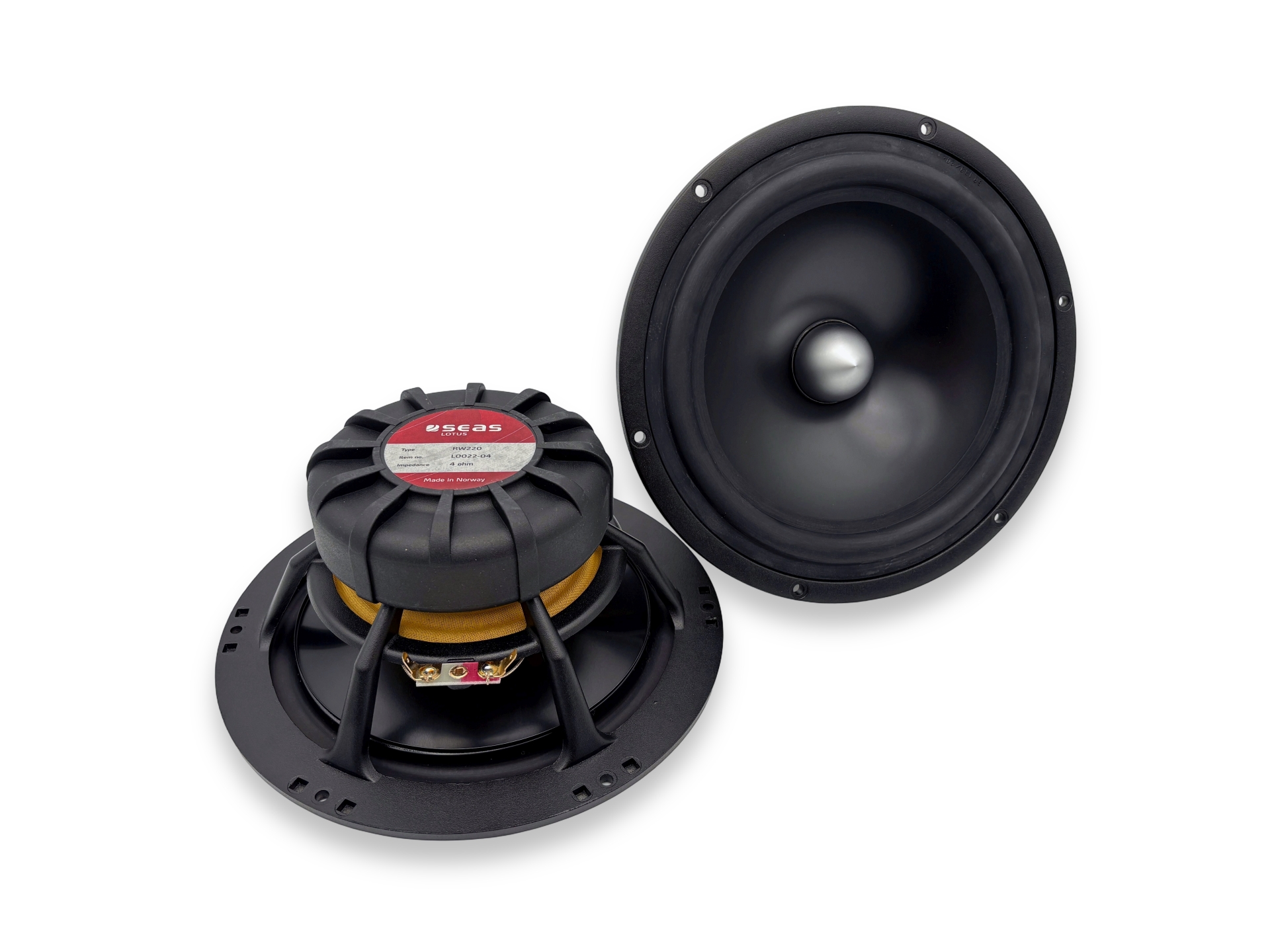 Seas Lotus Reference | RW220 - One-way 8" Car Audio Midrange Set | Fhrx ...