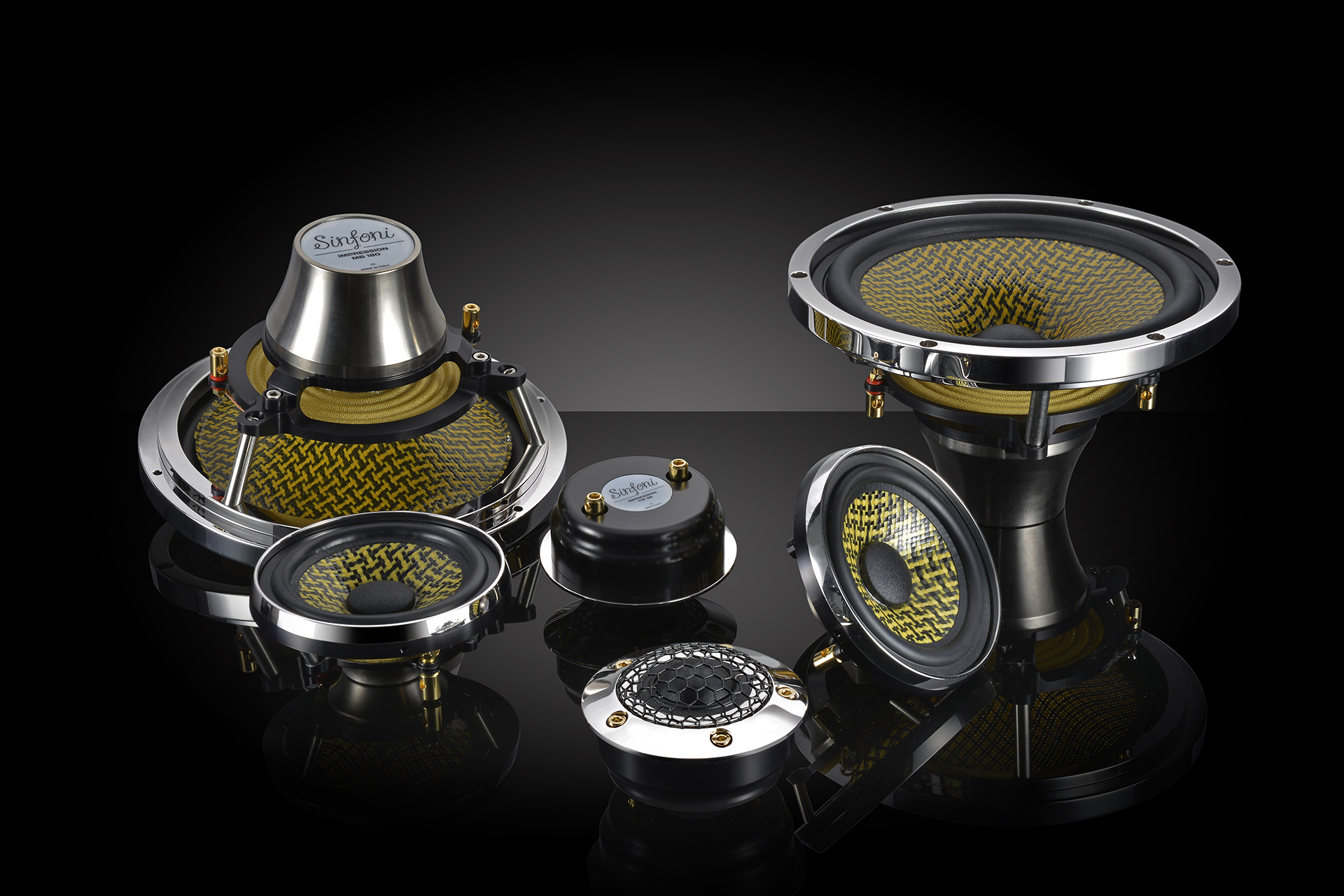 Sinfoni Impression | S3 – Three-way 6.5″ Car Audio Component Speaker ...