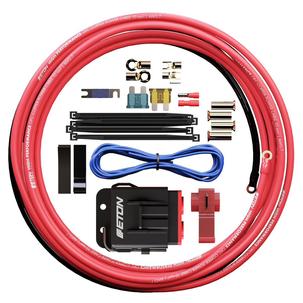 Eton Ancillaries | PPC10 - 8AWG Car Audio Cable Kit | Fhrx Studios