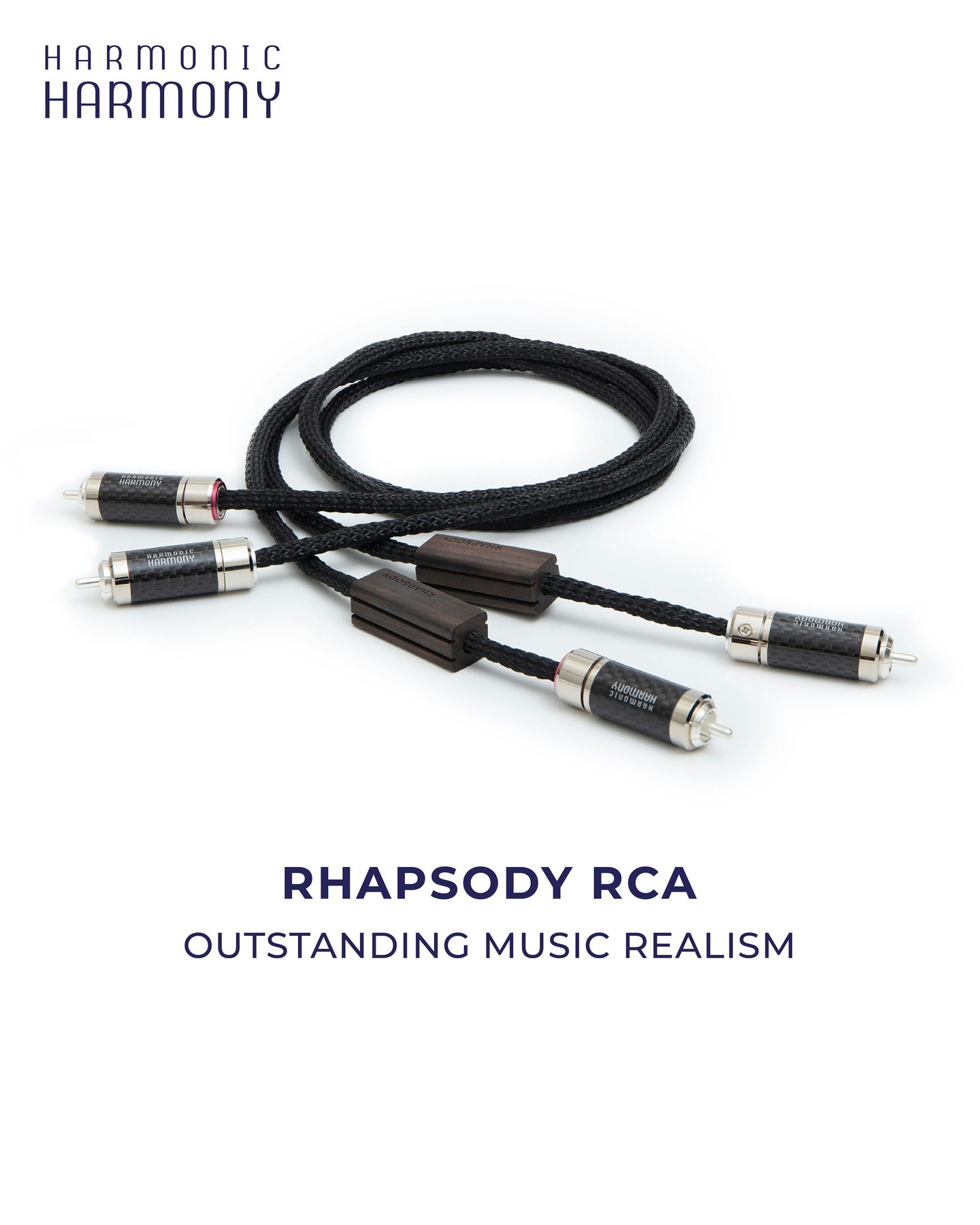 Harmonic Harmony Rhapsody | Rhapsody RCA-1M - 3' Car Audio RCA Interconnect | Fhrx Studios